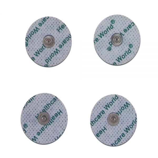 TENS/EMS Electrodes Set of 4 Round Electrodes with 3.5mm Stud ...