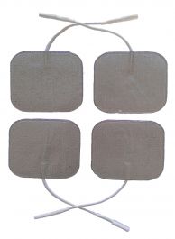 Premium Silver Carbon TENS Electrode Pads (Set of 4) – Reusable Self ...