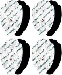 Clam Shaped TENS Electrode Pads 3.5mm Stud TENS Pads Reusable Set of 4 ...