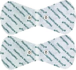 Healthcare World Wireless TENS Electrode Pads (2 pcs) Self-Adhesive Gel ...