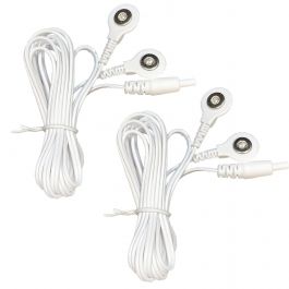 Tens Electrode Leads With Female Plug and Snap Electrode Connection For ...