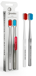 Nordics Adult Ultra Soft Toothbrushes With 12,000 Filaments - Dual Pack ...